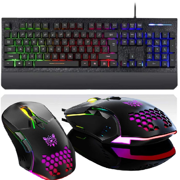 COMO TECLADO Y MOUSE GAMER KOLMAX HUNTER RGB KB-G15L+GM817 – Click ...